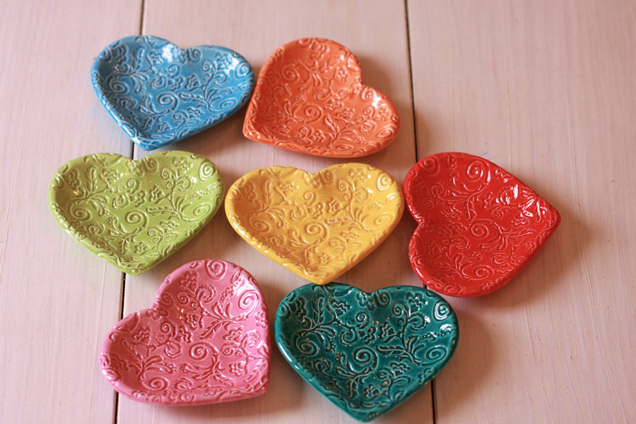 Ceramic Heart Dishes - LumenShop Ceramics - LumenShop.info